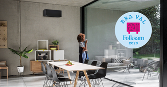 Flera av Daikins värmepumpar har utnämnts till Bra Val 2020 av Folksam ...